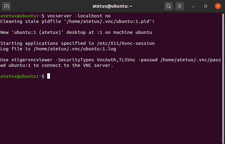How to Install TigerVNC Server on Ubuntu 20.04 - Linux Tutorial - Atetux
