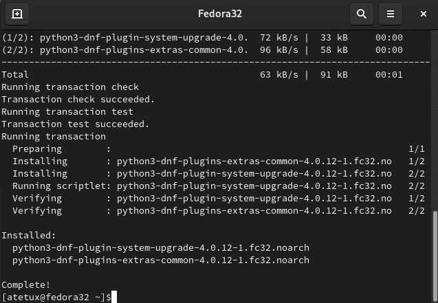 How To Upgrade Fedora 32 to Fedora 33 Right Away - Atetux