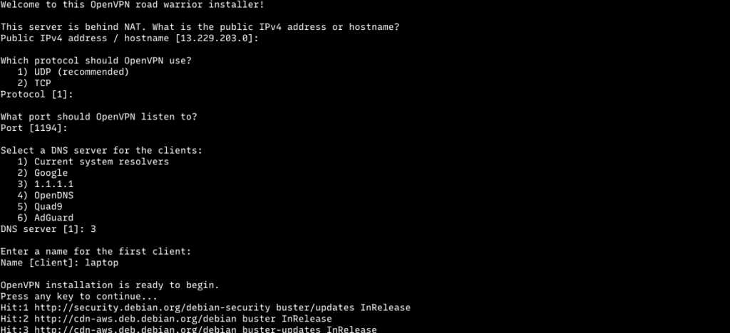 How To Setup Openvpn In 3 Minutes On Debian 10 Atetux