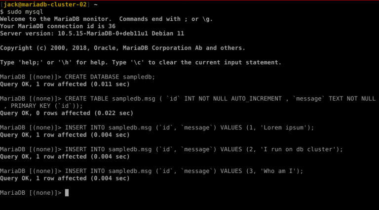 How To Run Mariadb High Availability Cluster Using Galera Atetux