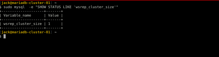 How To Run MariaDB High Availability Cluster using Galera - Atetux