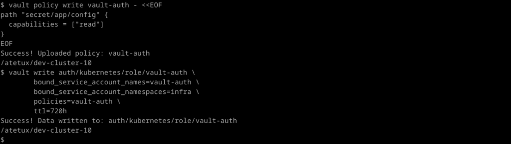 How to Setup Vault on Kubernetes - Atetux